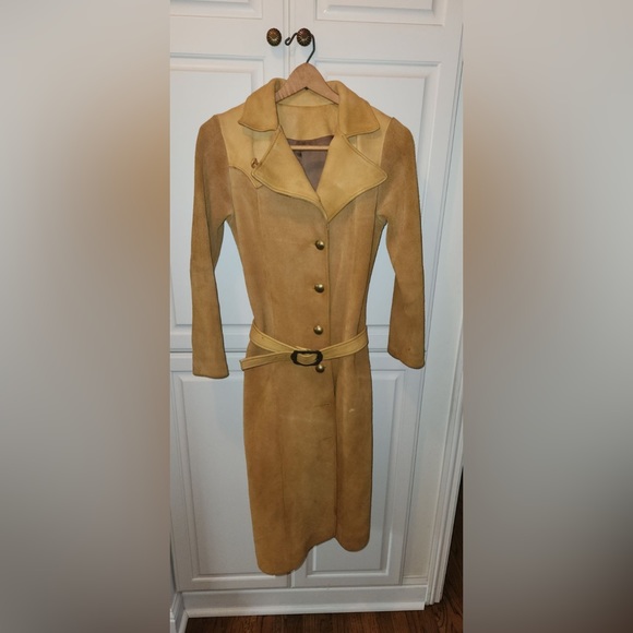 Jackets & Coats | Vintage Womens Moose Hide Long Leather Coat | Poshmark